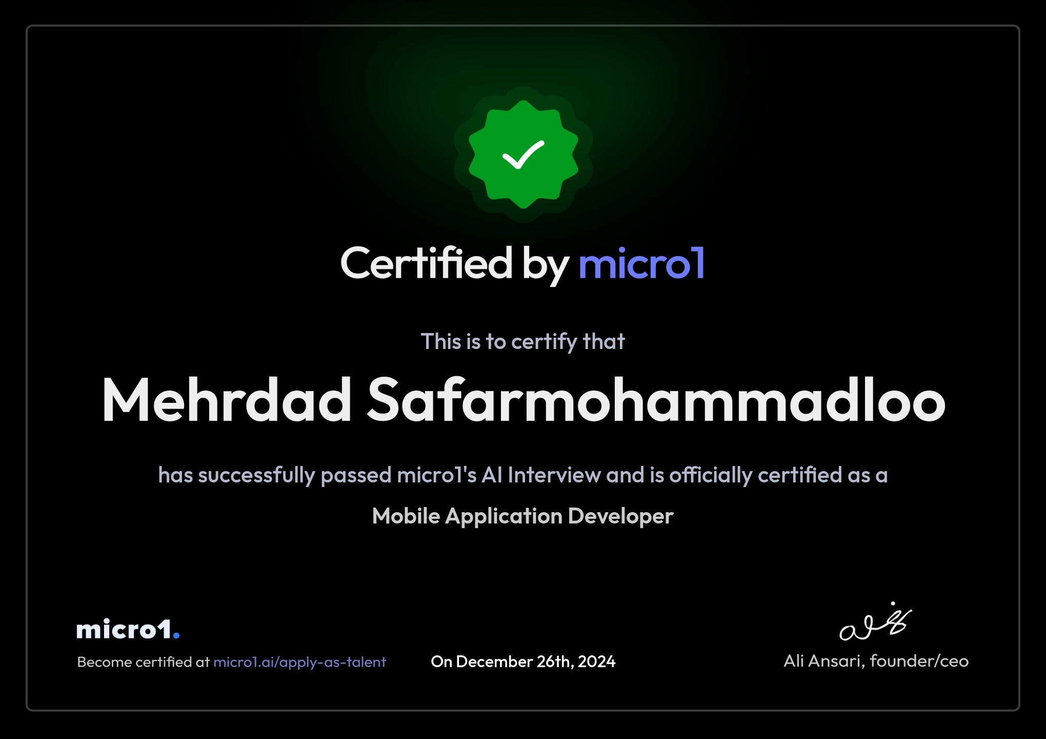 Mehrdad Safarmohammadloo - Wise Devs | LinkedIn