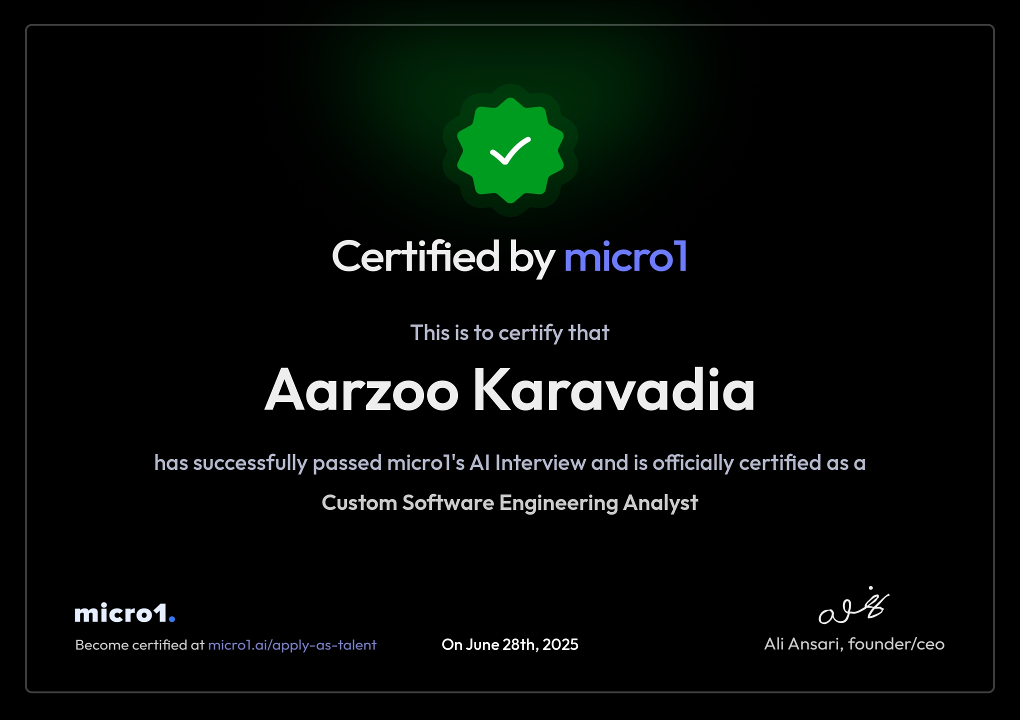 Aarzoo Karavadia - Frontend Developer | Angular | RxJS | TypeScript | LinkedIn