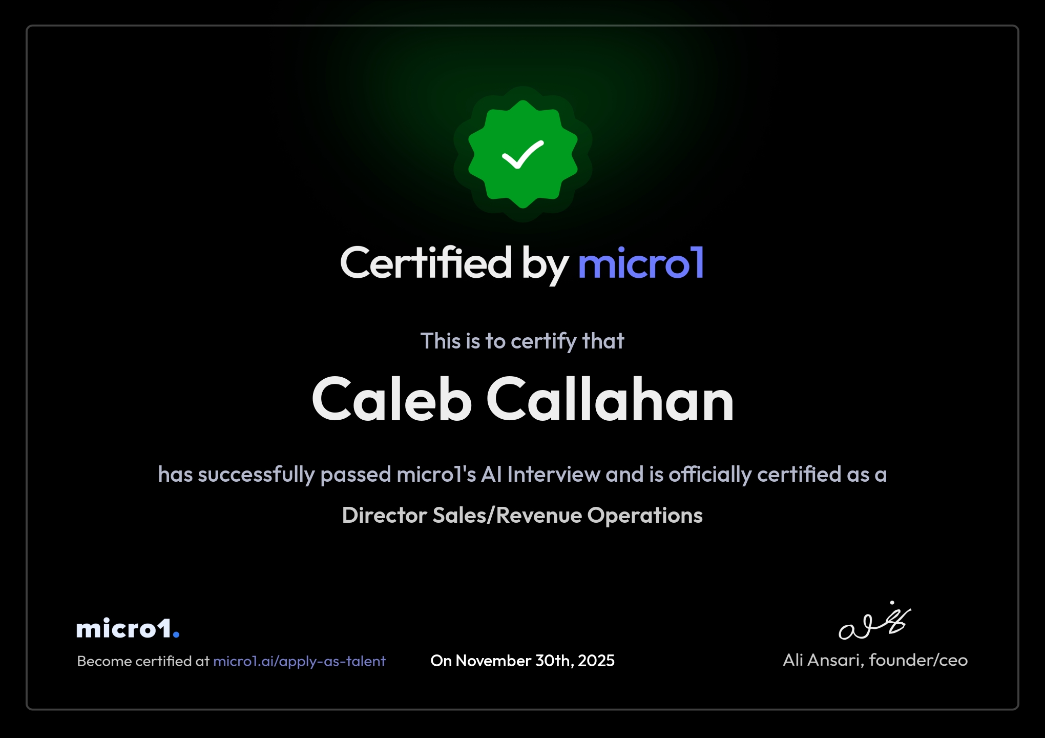Caleb Callahan - Mercor | LinkedIn